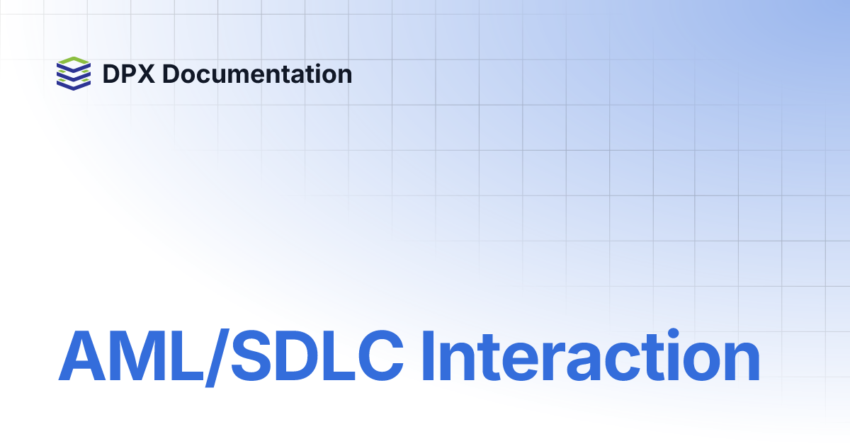 AML/SDLC Interaction | DPX Documentation