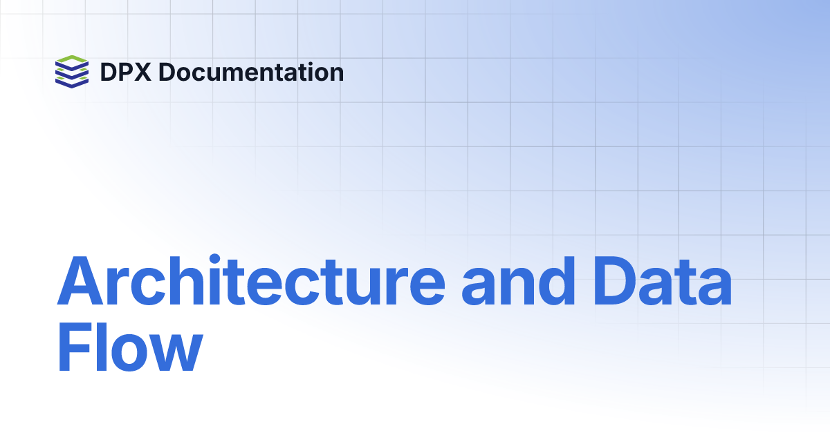 Architecture and Data Flow | DPX Documentation